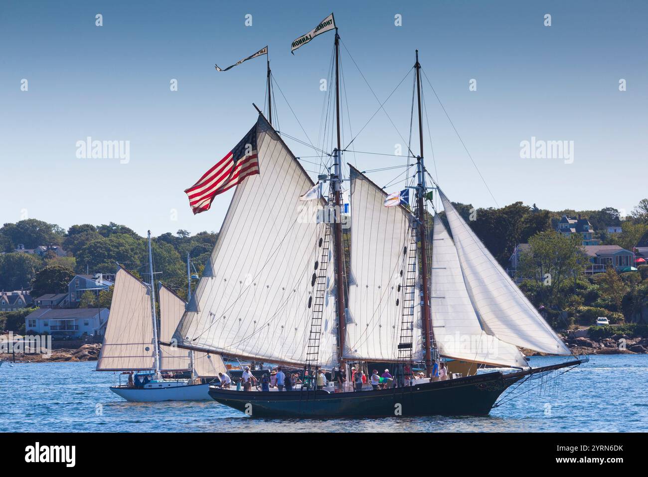 USA, Massachusetts, Cape Ann, Gloucester, annual Gloucester Schooner ...