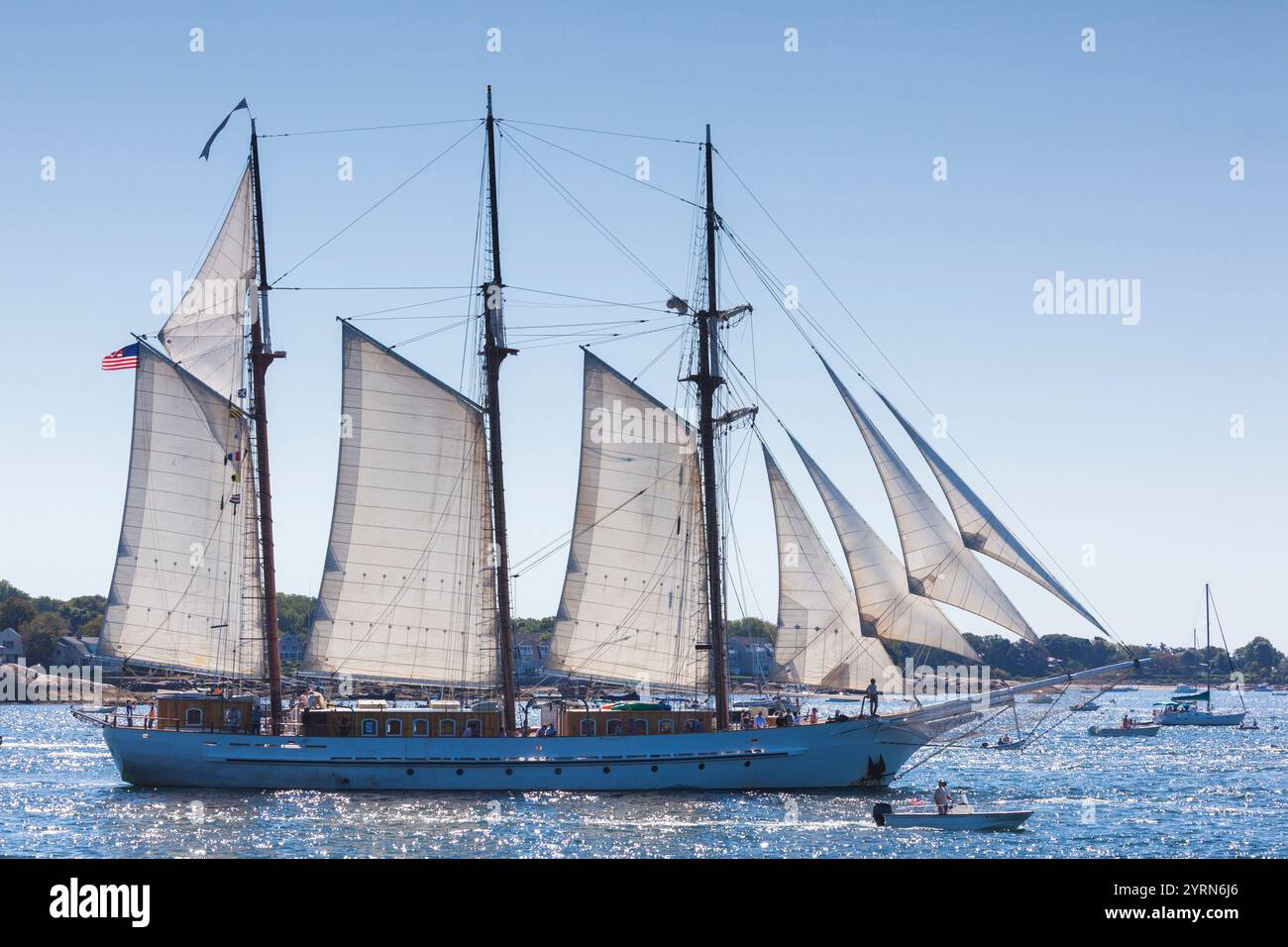 USA, Massachusetts, Cape Ann, Gloucester, annual Gloucester Schooner ...