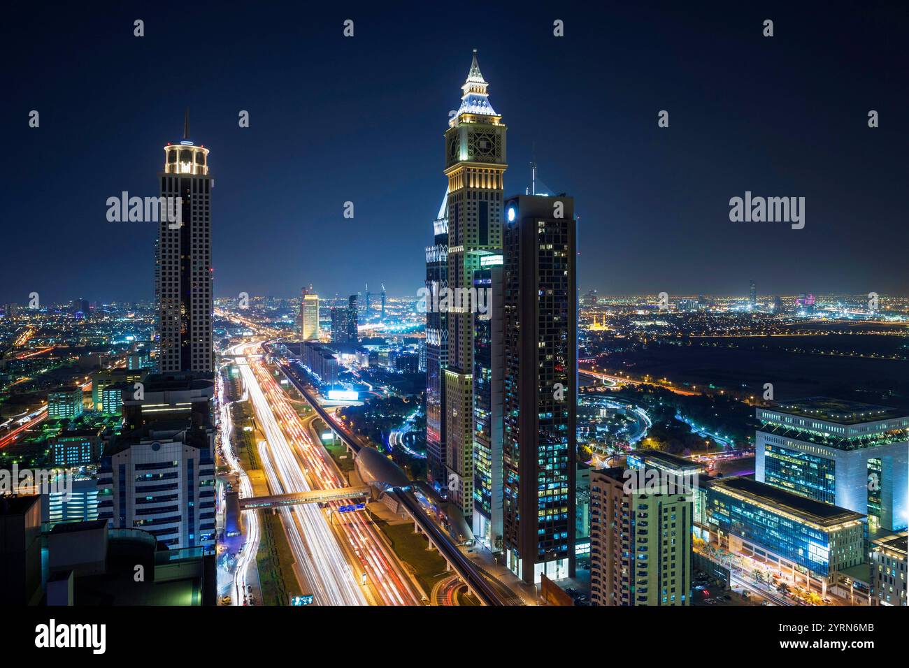 Aerial illuminated overhead view sheikh hi-res stock photography and ...