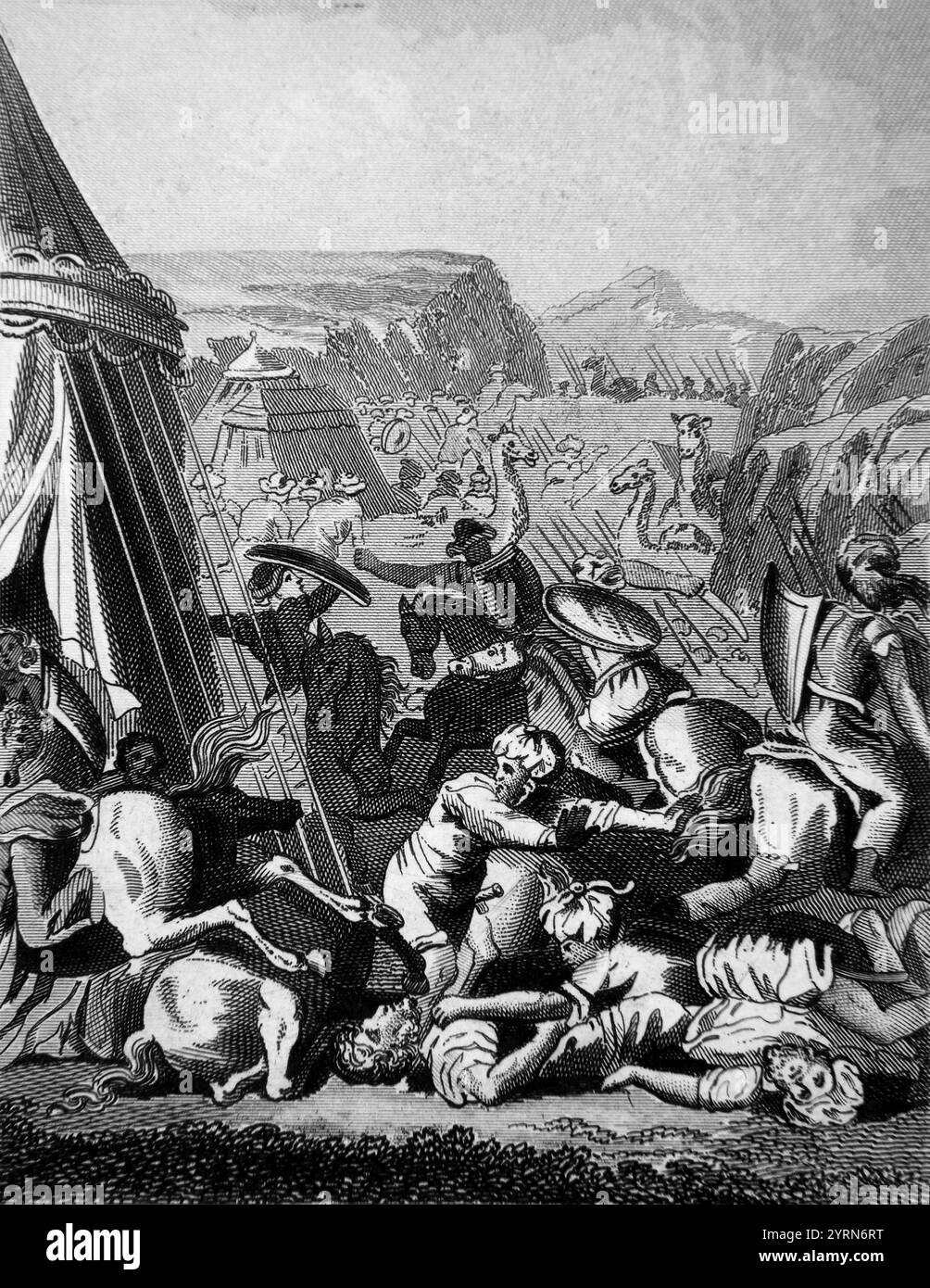 Steel Engraving of Judgement on the WIcked (Hosea) from the 1851 Tallis ...