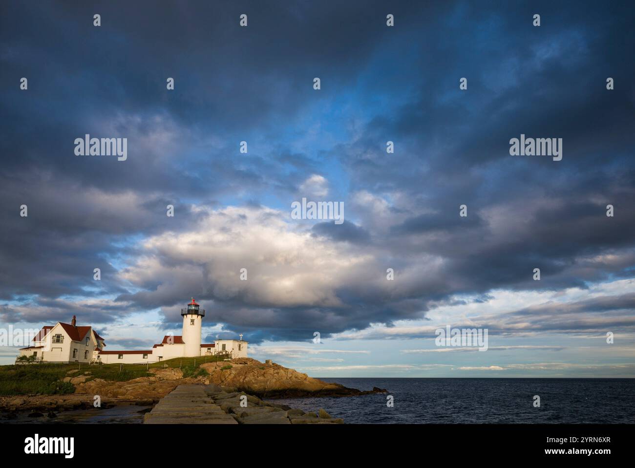 USA, Massachusetts, Cape Ann, Gloucester, Eastern Point LIghthouse ...