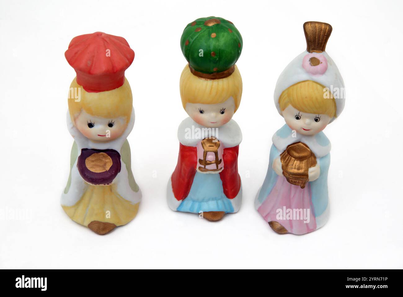 Nativity Figures Christmas Decorations Three Kings bringing Gifts of ...