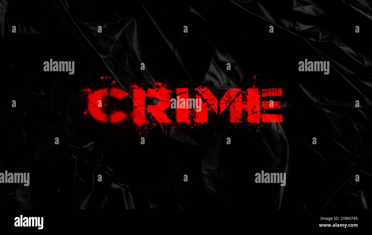 Criminology Concept. Crime Word or title. Horror, criminal, homicide ...