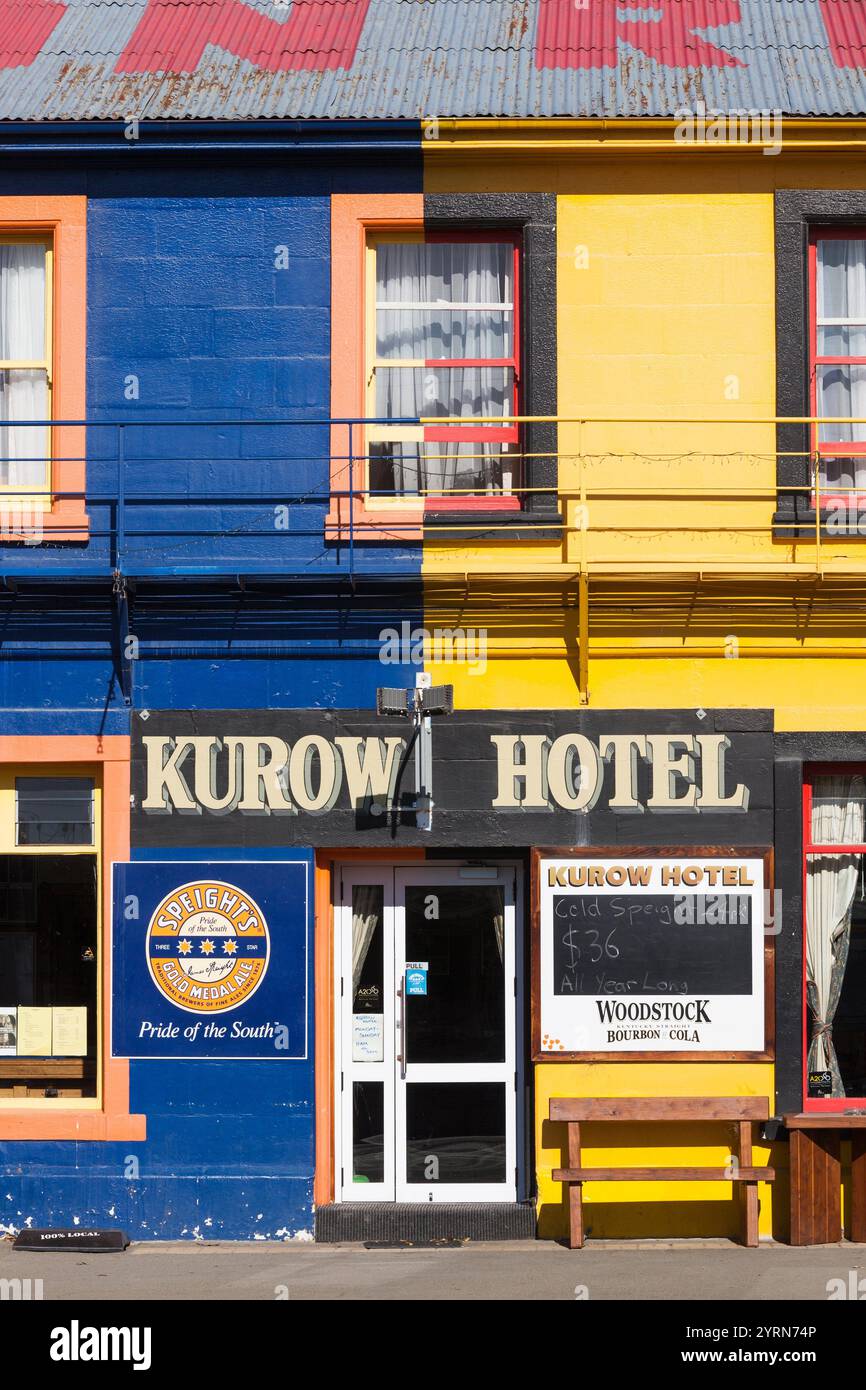 New Zealand, South Island, Canterbury, Kurow, Kurow Hotel Stock Photo ...