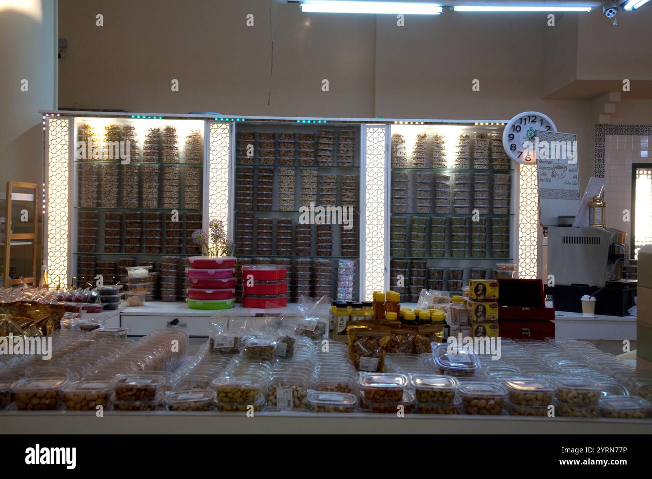 packaged nuts and sweets for sale in nizwa suq nizwa oman middle east ...