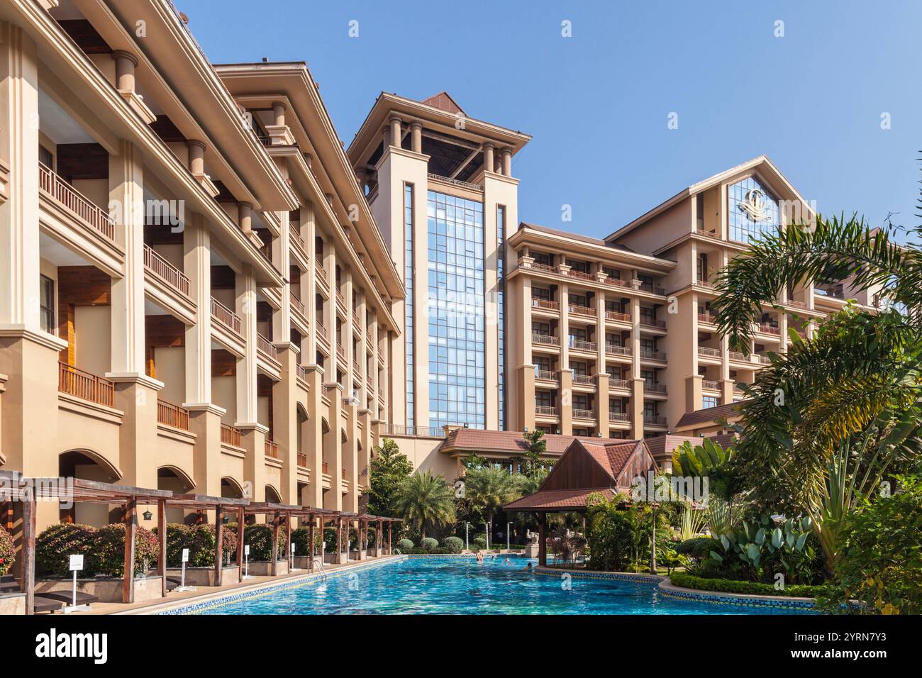 Laos,Vientiane,Mekong Riverfront,Don Chan Palace Hotel Stock Photo - Alamy