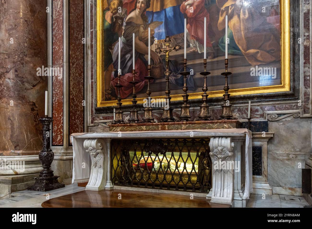 Vatican City - Nov 14th, 2024: The tomb of Pope Pius X inside St. Peter ...