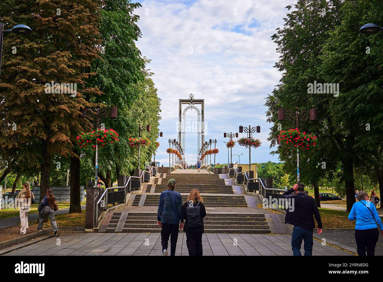Walking under hanging plants in hi-res stock photography and images - Alamy