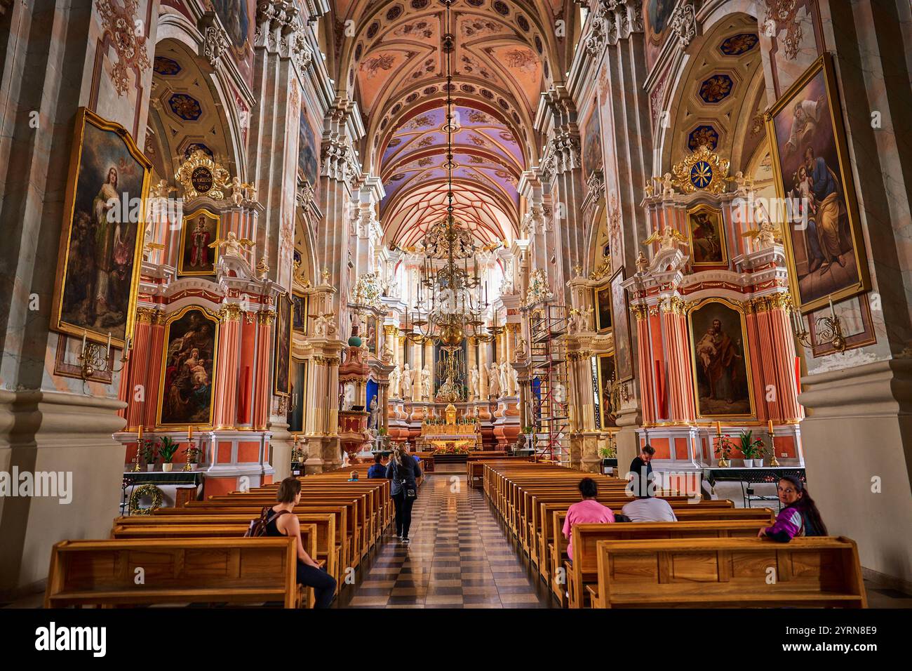 Cathedral-Basilica of St. Peter and St. Paul, The interior of a ...