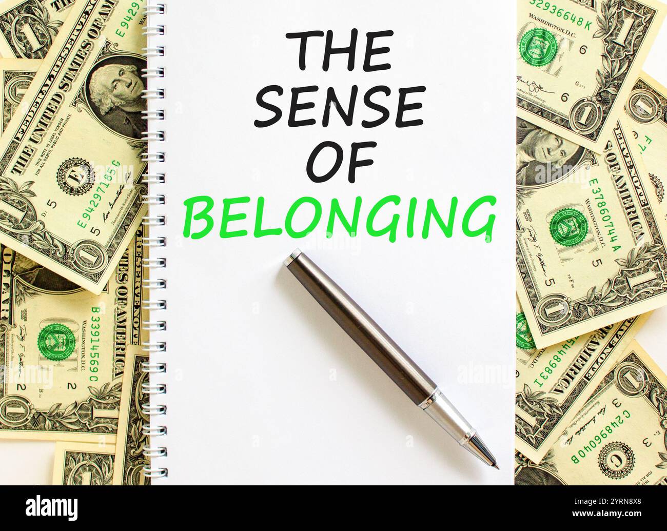 The sense of belonging symbol. Concept words The sense of belonging on ...