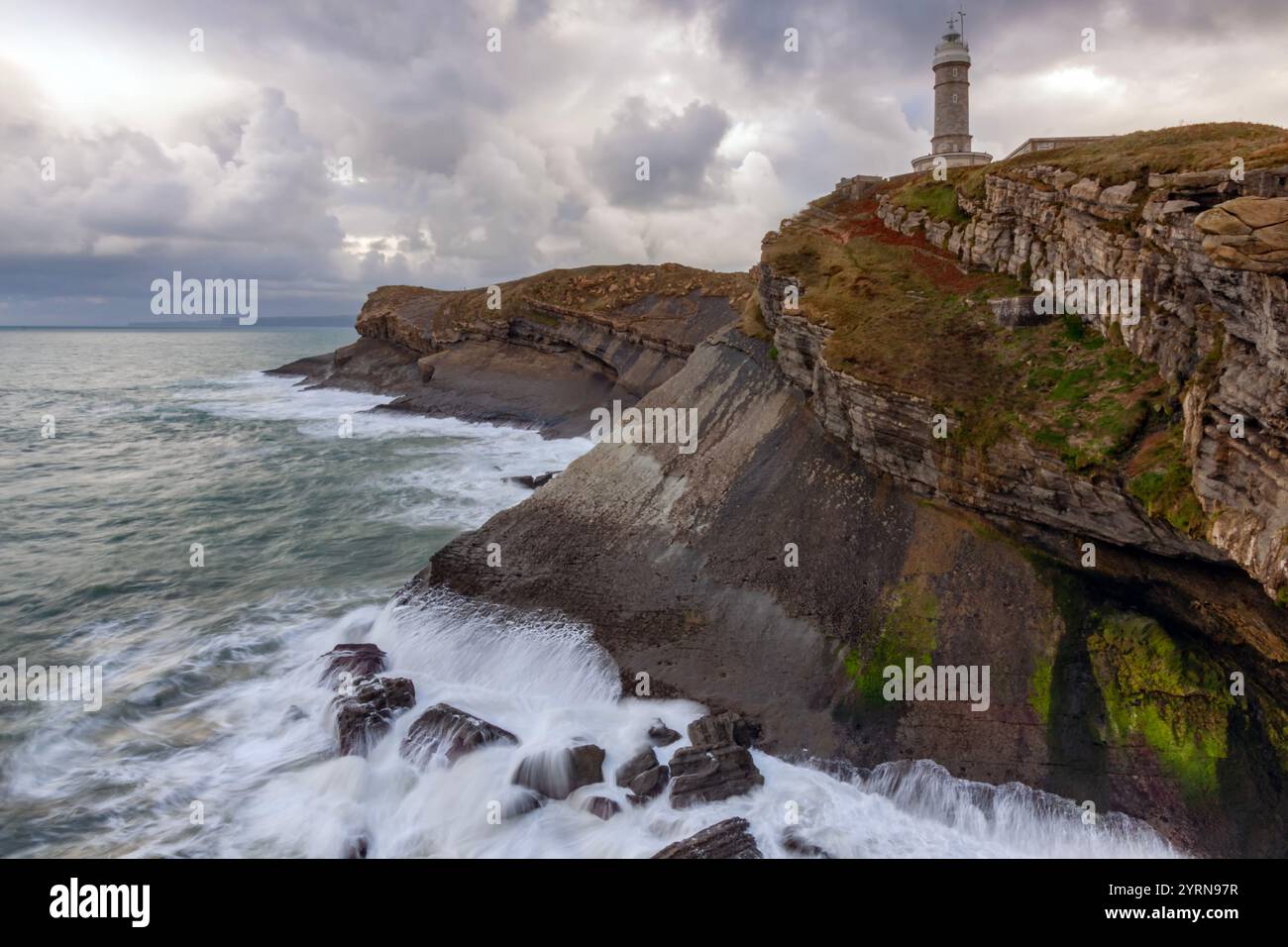 Cabo Mayor lighthouse before the storm Stock Photo - Alamy