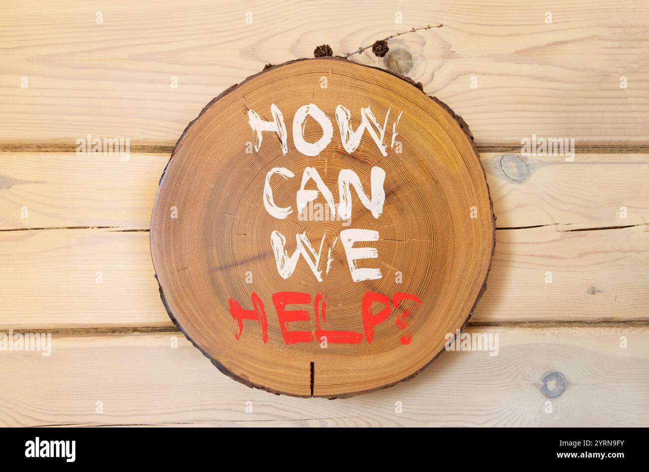 How can we help symbol. Concept words How can we help on beautiful ...