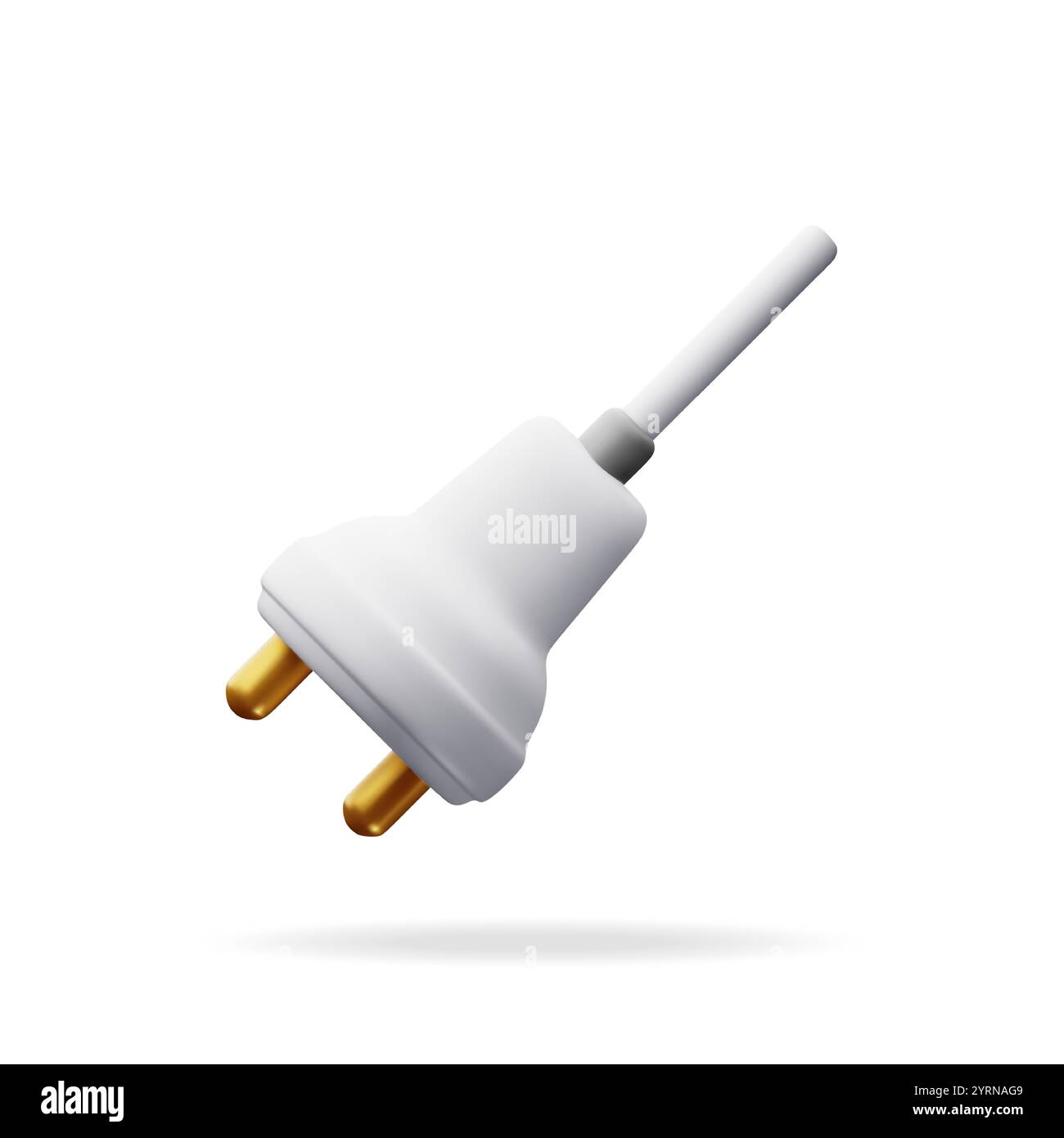 3d white plug for socket isolated Stock Vector Image & Art - Alamy