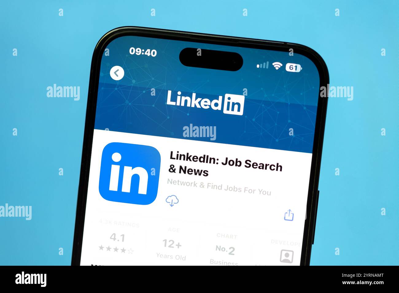 Ostersund, Sweden - Aug 19, 2024. LinkedIn app on a smartphone Stock ...