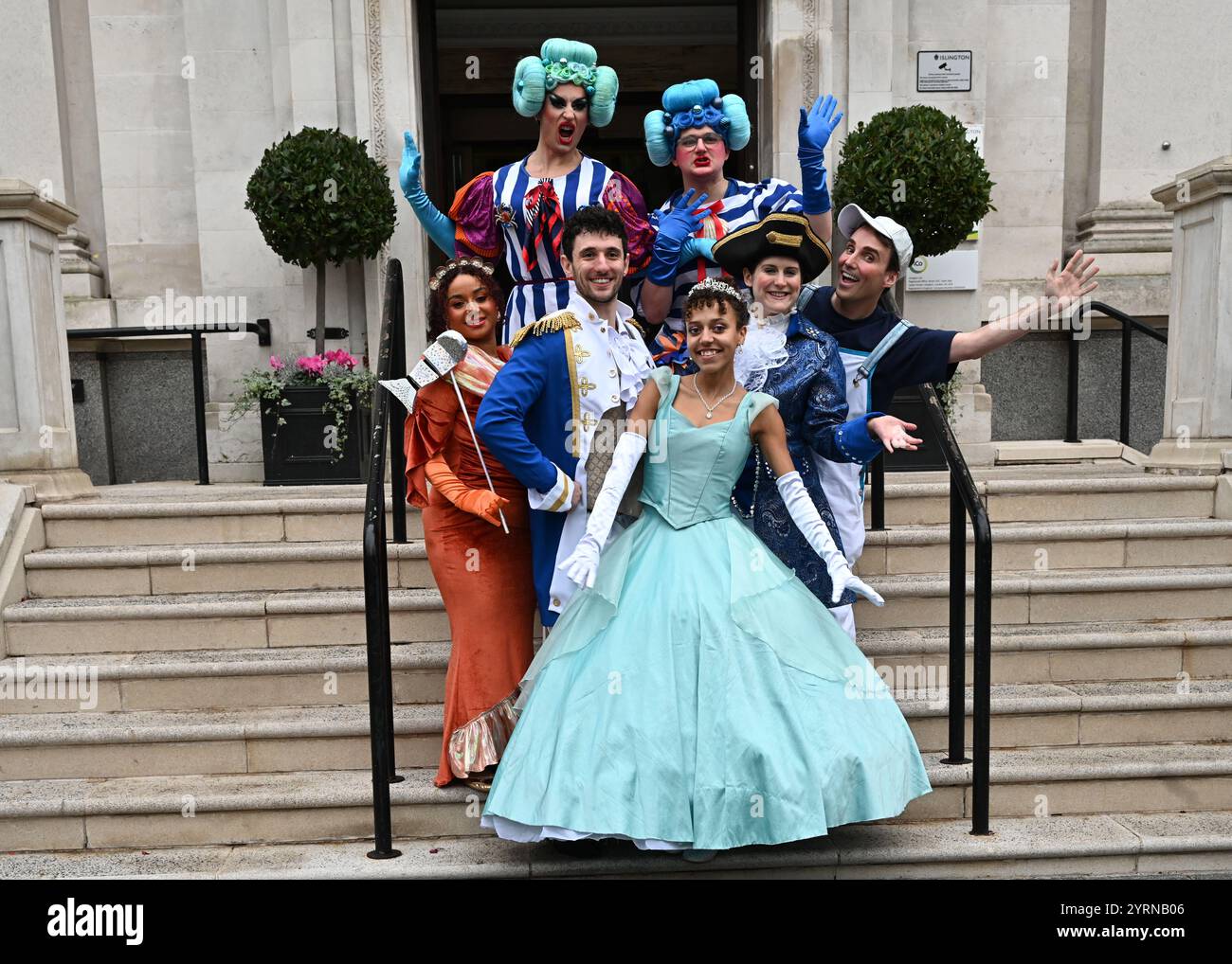 LONDON, UK. 4th Dec, 2024. Press call for the cast of Cinderella with ...