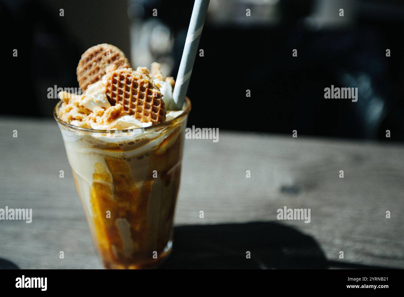 The Netherlands, Coffee, Ice Coffee, Syrup Waffles, Cream, Caramel ...