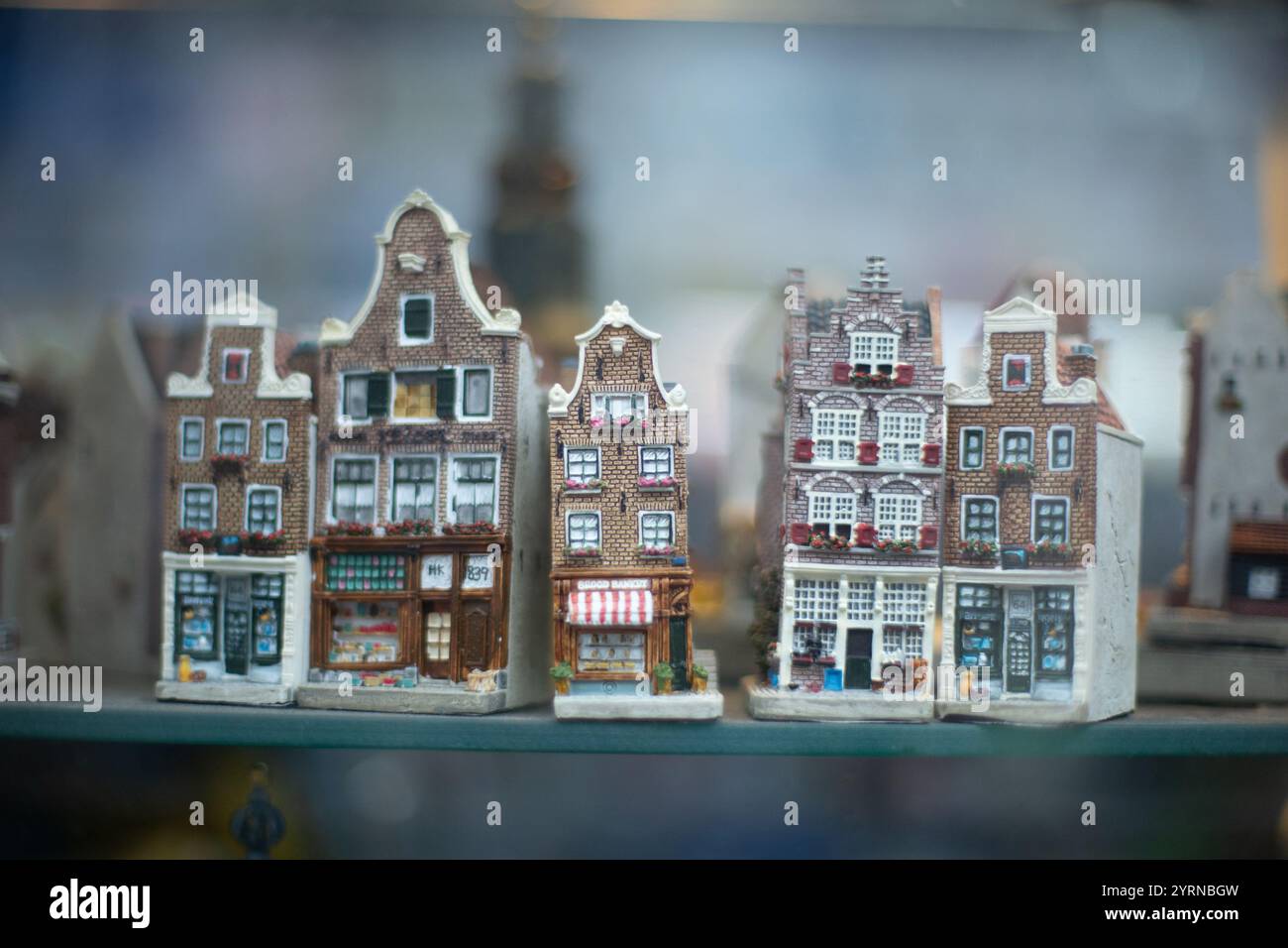 Amsterdam, The Netherlands, Canal houses, Souvenirs, Toy houses Stock ...
