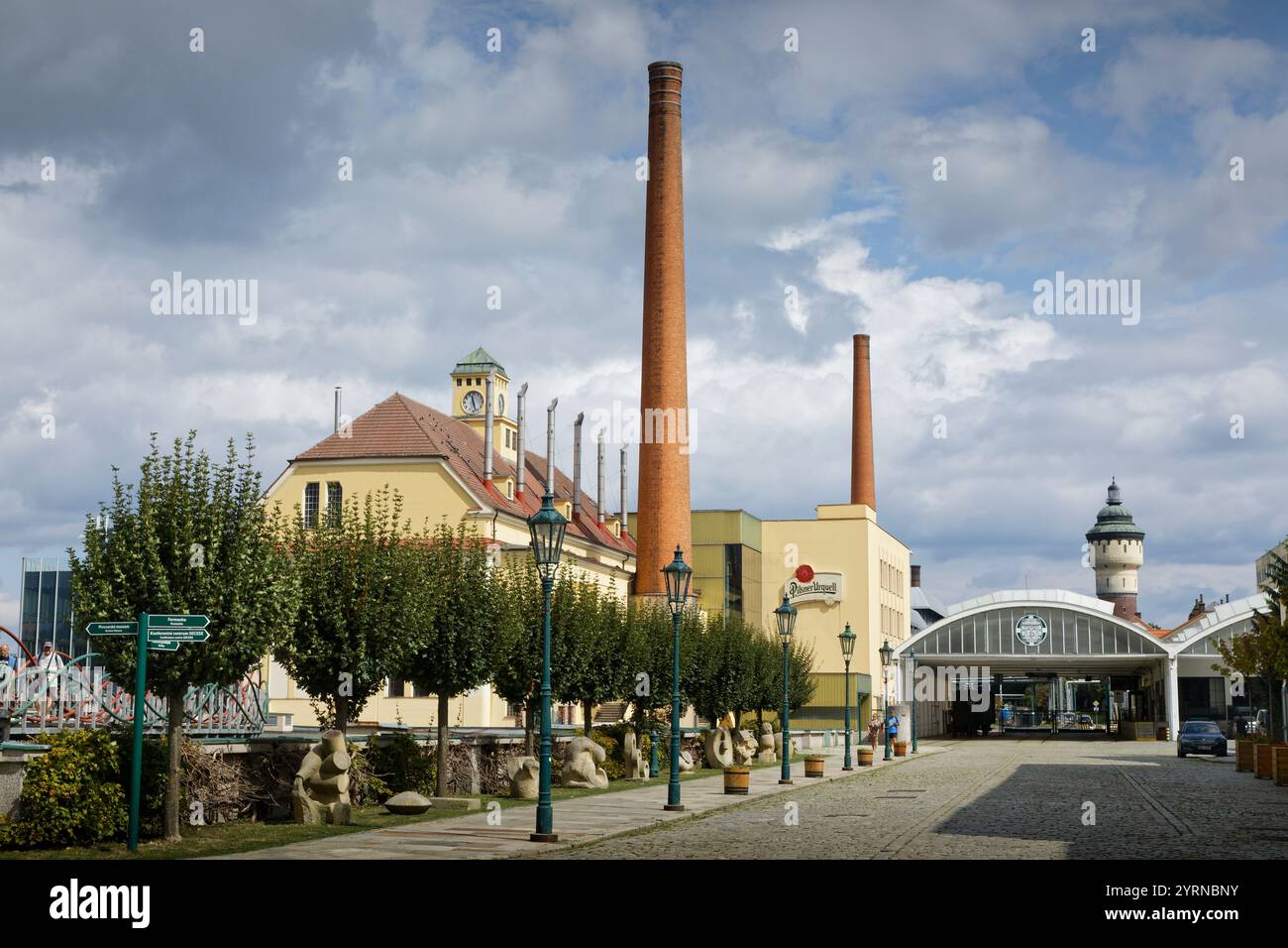 Guided tour, Pilsner Urquell Brewery, Pilsen, Czech Republic Stock ...