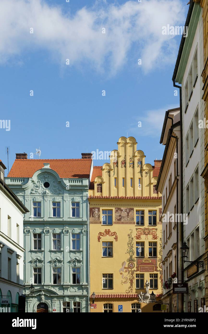 Facades, Pilsen, Czech Republic Stock Photo - Alamy
