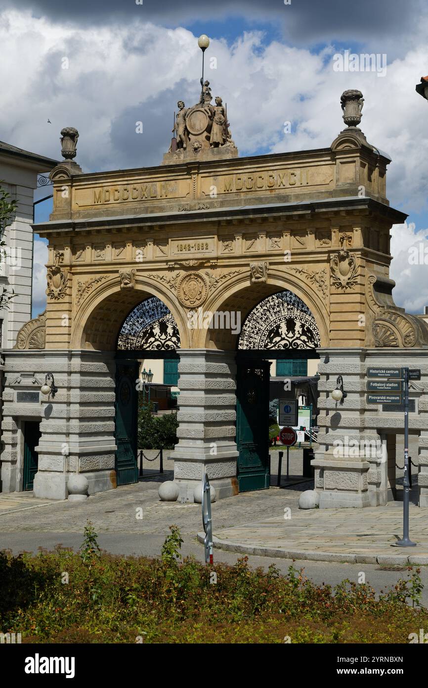 Guided tour, Pilsner Urquell Brewery, Pilsen, Czech Republic Stock ...