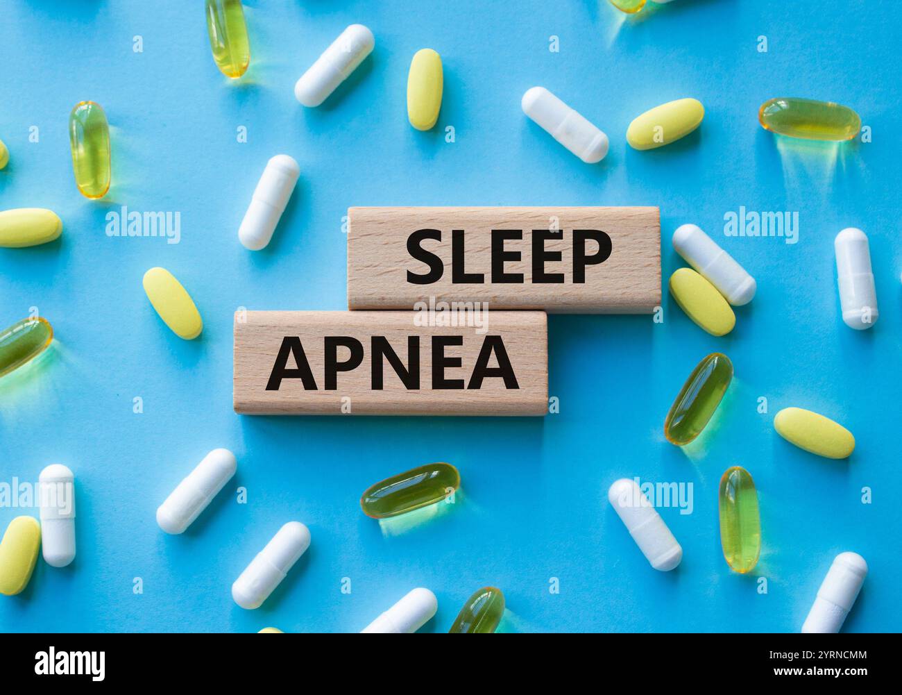 Sleep Apnea symbol. Concept word Sleep Apnea on wooden blocks ...
