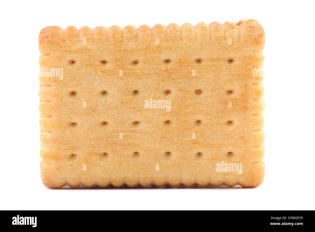 Isolated biscuit. Close up. Texture. White background Stock Photo - Alamy