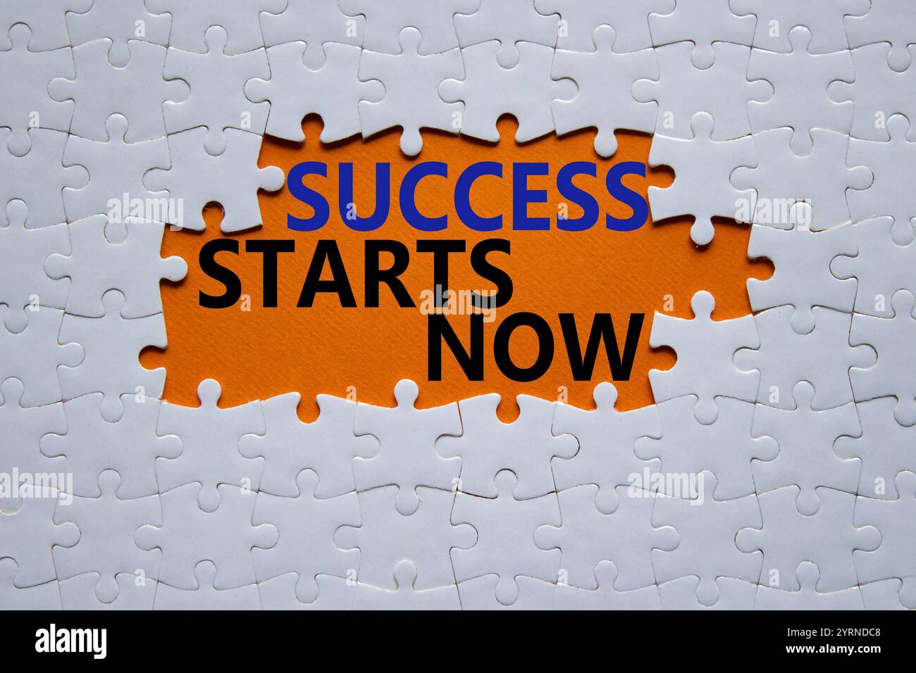 Success Starts Now symbol. Concept words Success Starts Now on white ...