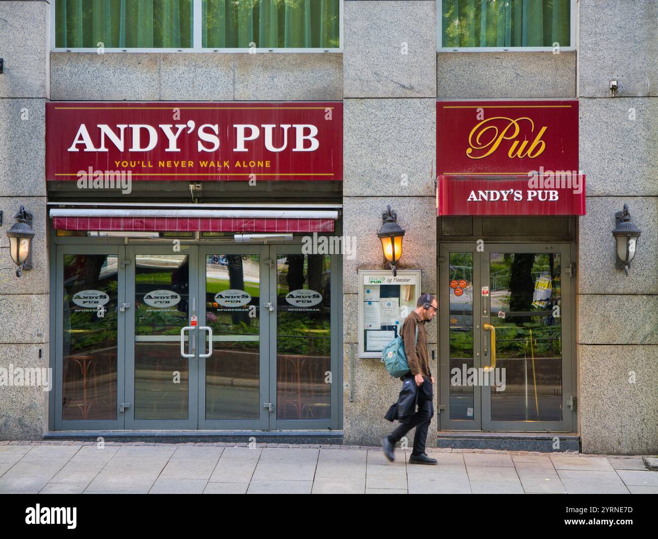 Oslo, Norway - Jun 12 2024: Andy's Pub in central Oslo, Norway. Home of ...