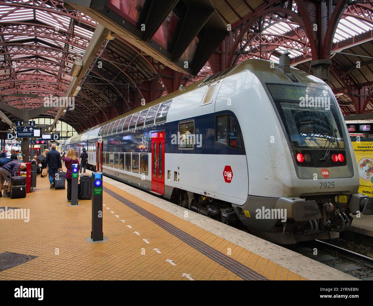 Copenhagen, Denmark - June 11 2024: A Bombardier double-deck train ...
