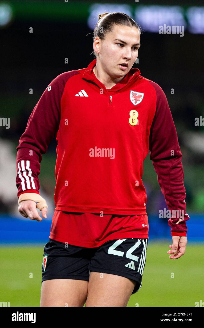 Dublin, Republic Of Ireland. 03rd Dec, 2024. Alice Griffiths of Wales ...