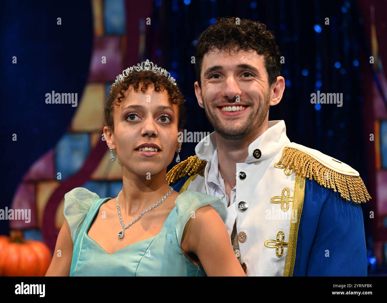 LONDON, ENGLAND: 4th December 2024: Press call for the cast of Cinderella with Maddy Erzan ...