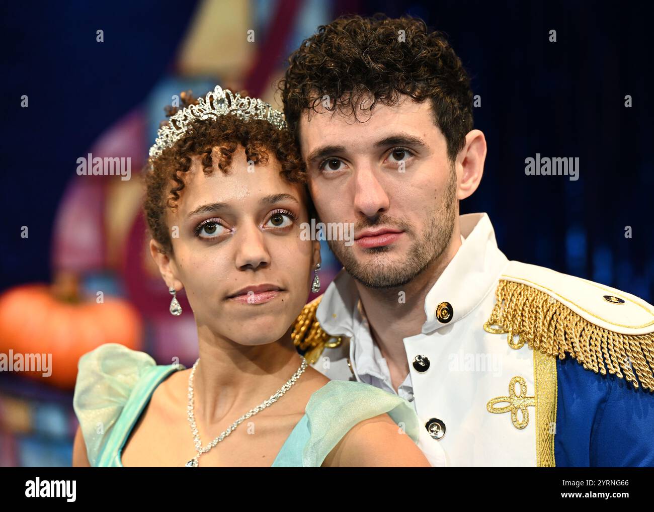 LONDON, ENGLAND: 4th December 2024: Press call for the cast of Cinderella with Maddy Erzan ...