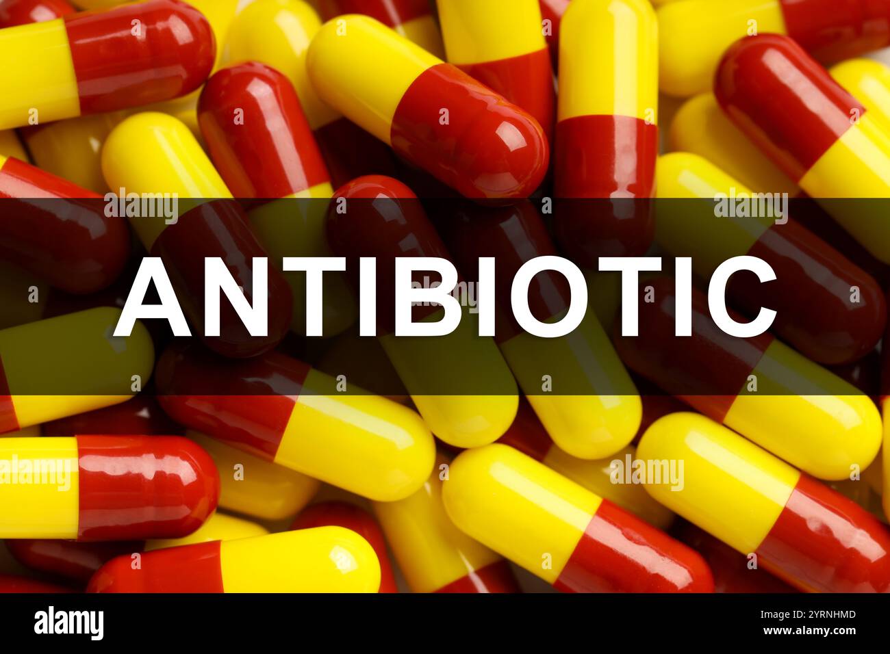 Word Antibiotic and pills, top view. Health care Stock Photo - Alamy