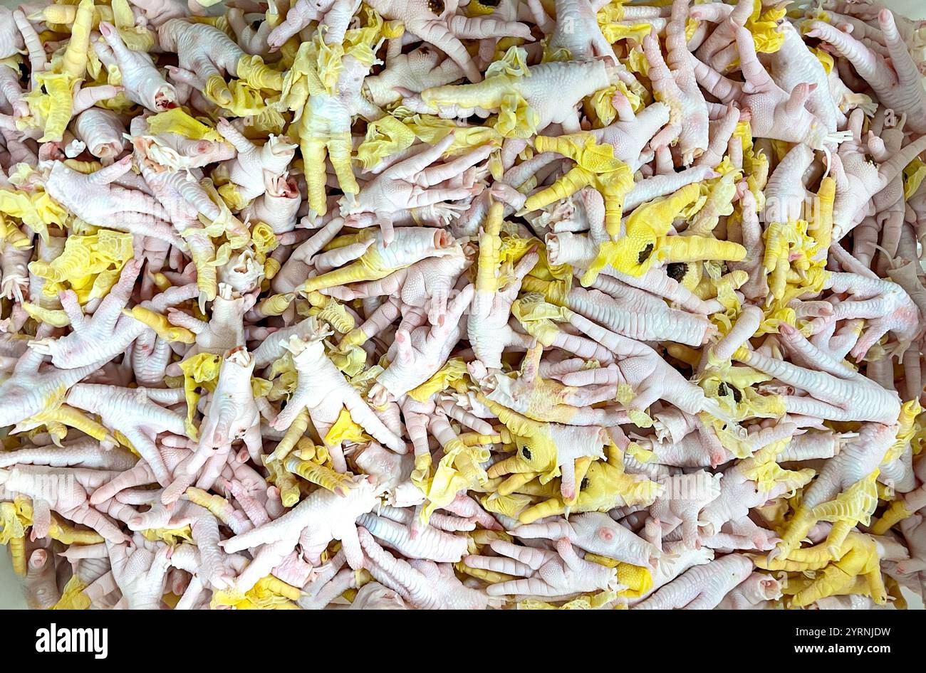 Pile raw chicken feet hi-res stock photography and images - Alamy