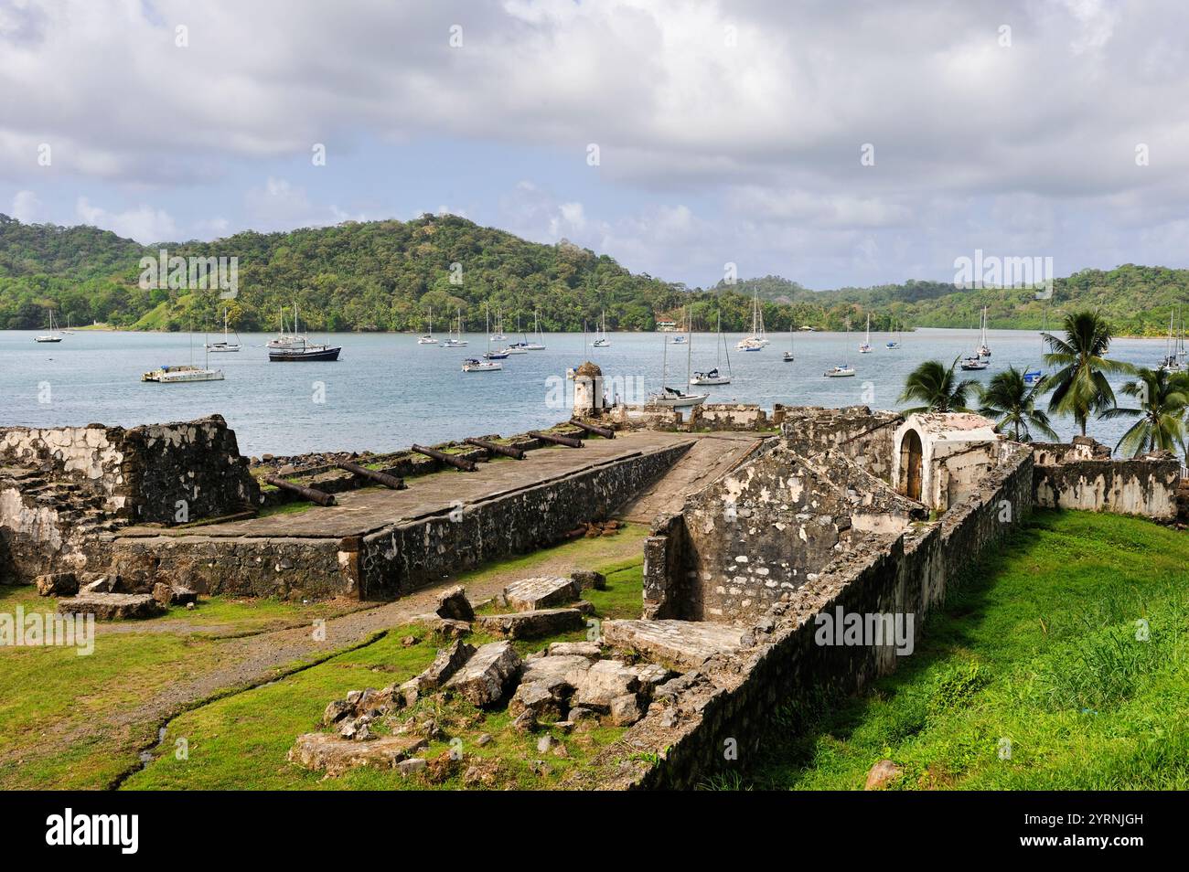 battery and ruins of the fort of Portobello,Colon Province,Republic of ...