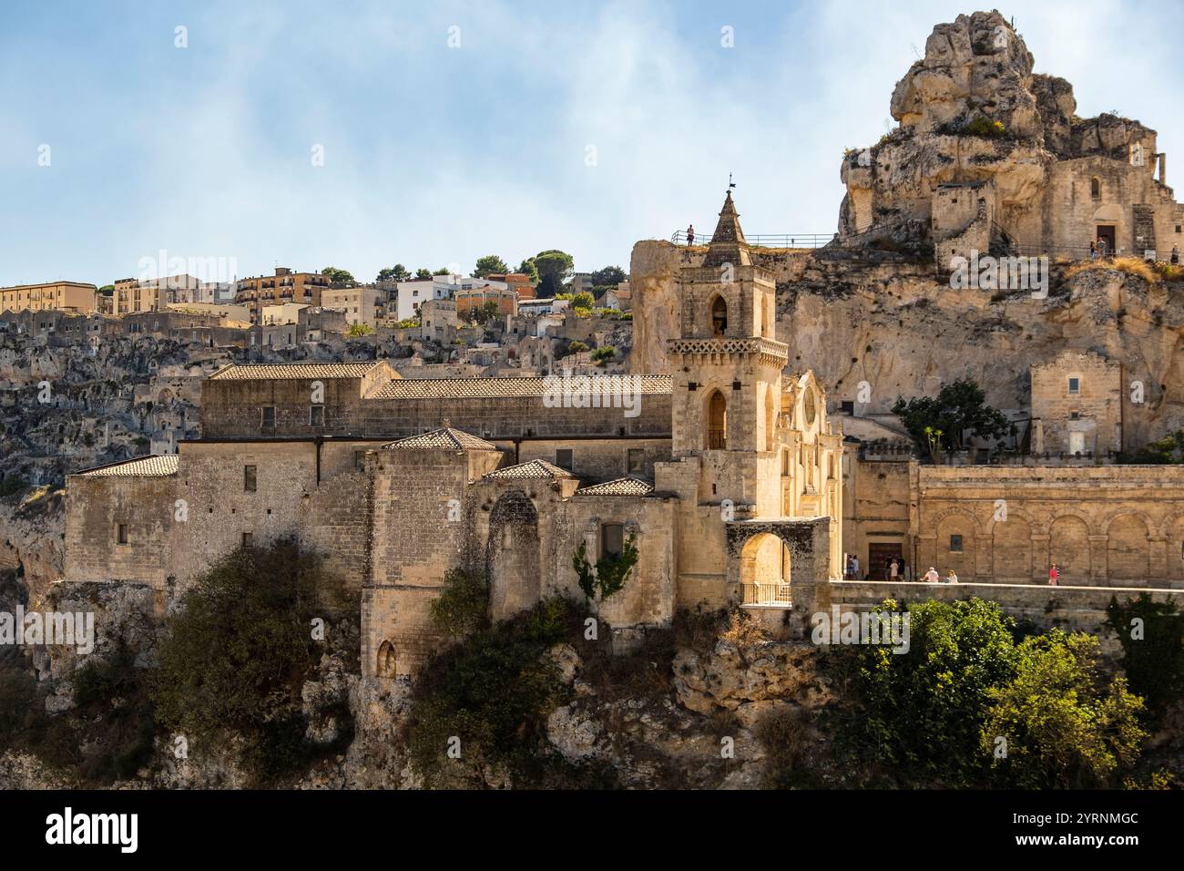 Saint Peter and Saint Paul Church (San Pietro Caveoso) with the Murgia ...