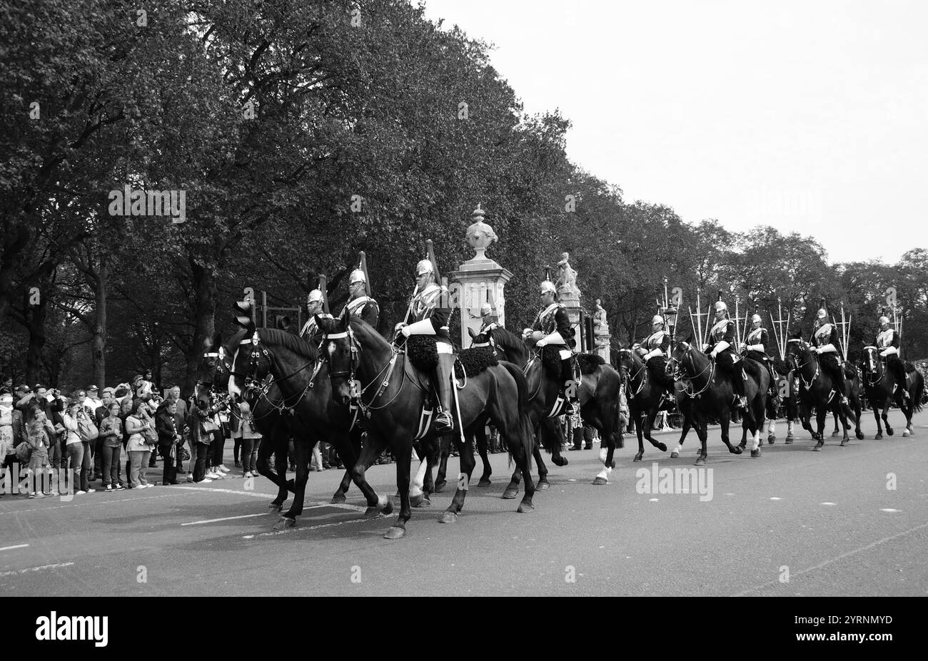 LONDON, ENGLAND, UK - MAY 5, 2014: Royal Guards during traditional ...