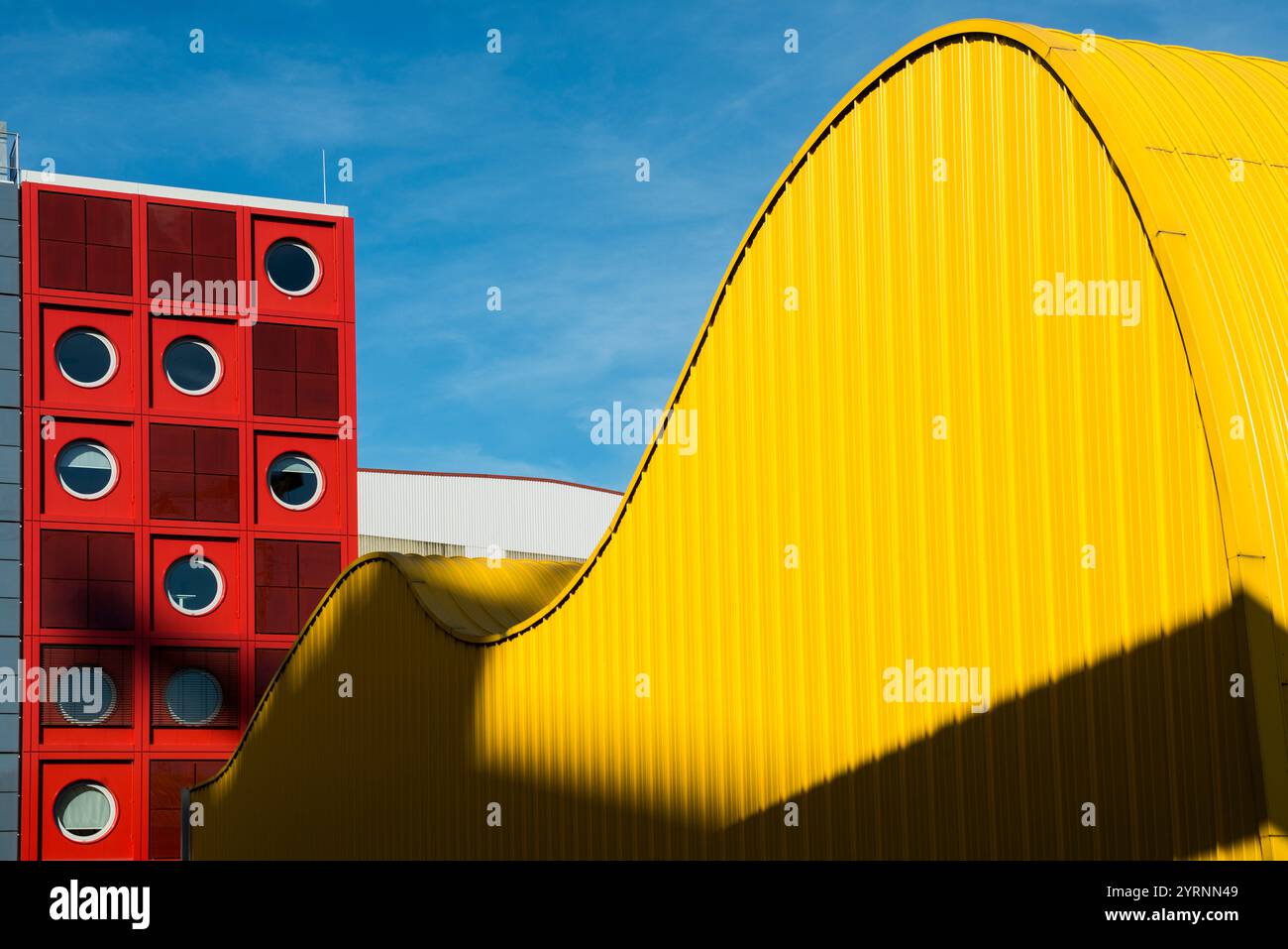 Modern architecture, University of Luxembourg, on the site of a former ...