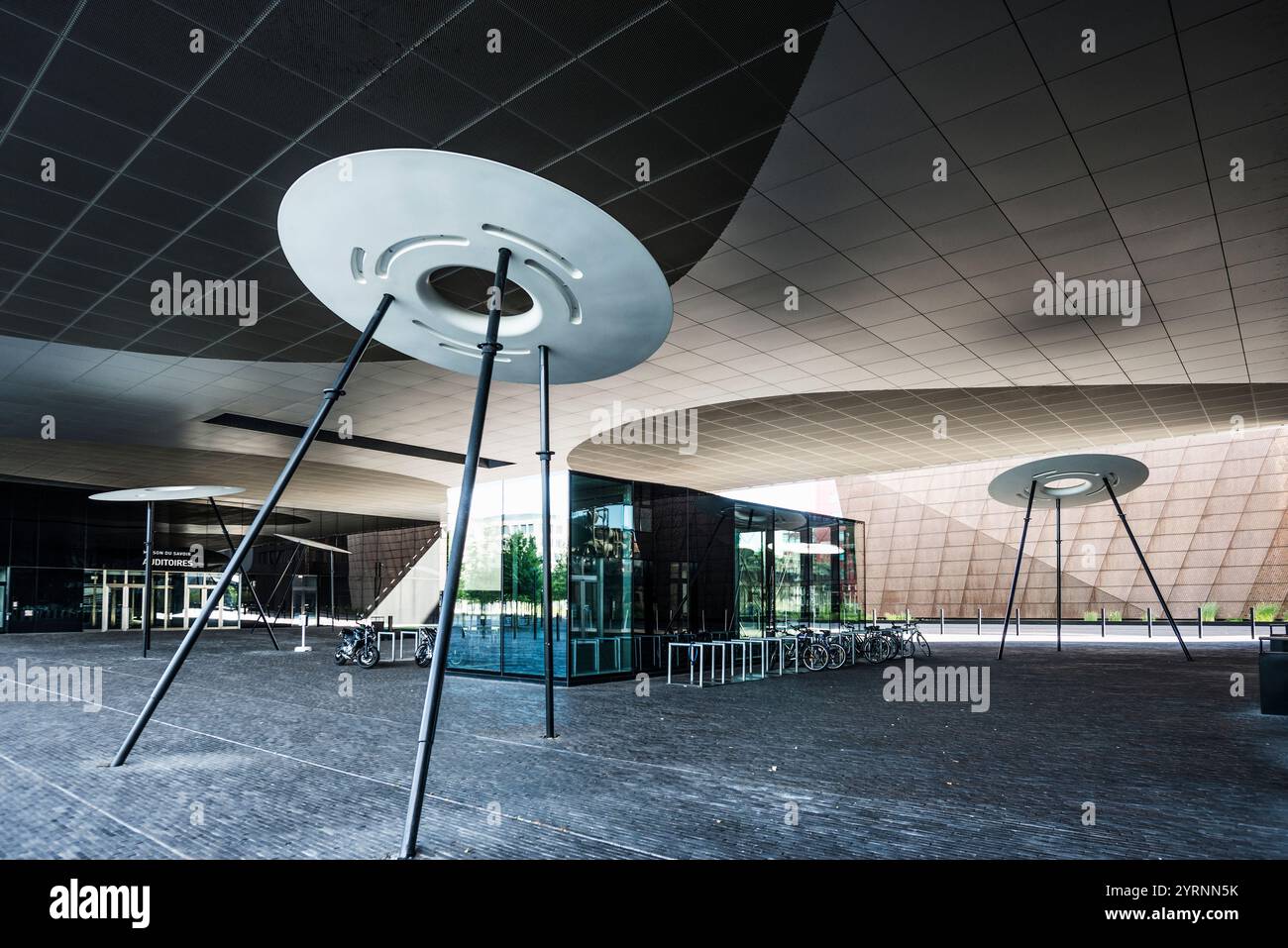 Modern architecture, University of Luxembourg, on the site of a former ...