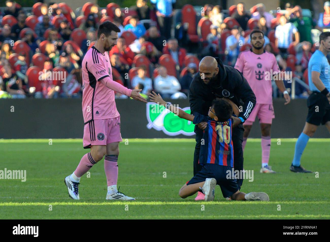 Toronto, ON, Canada - October 5, 2024: Messi's bodyguard Yassine Cheuko ...