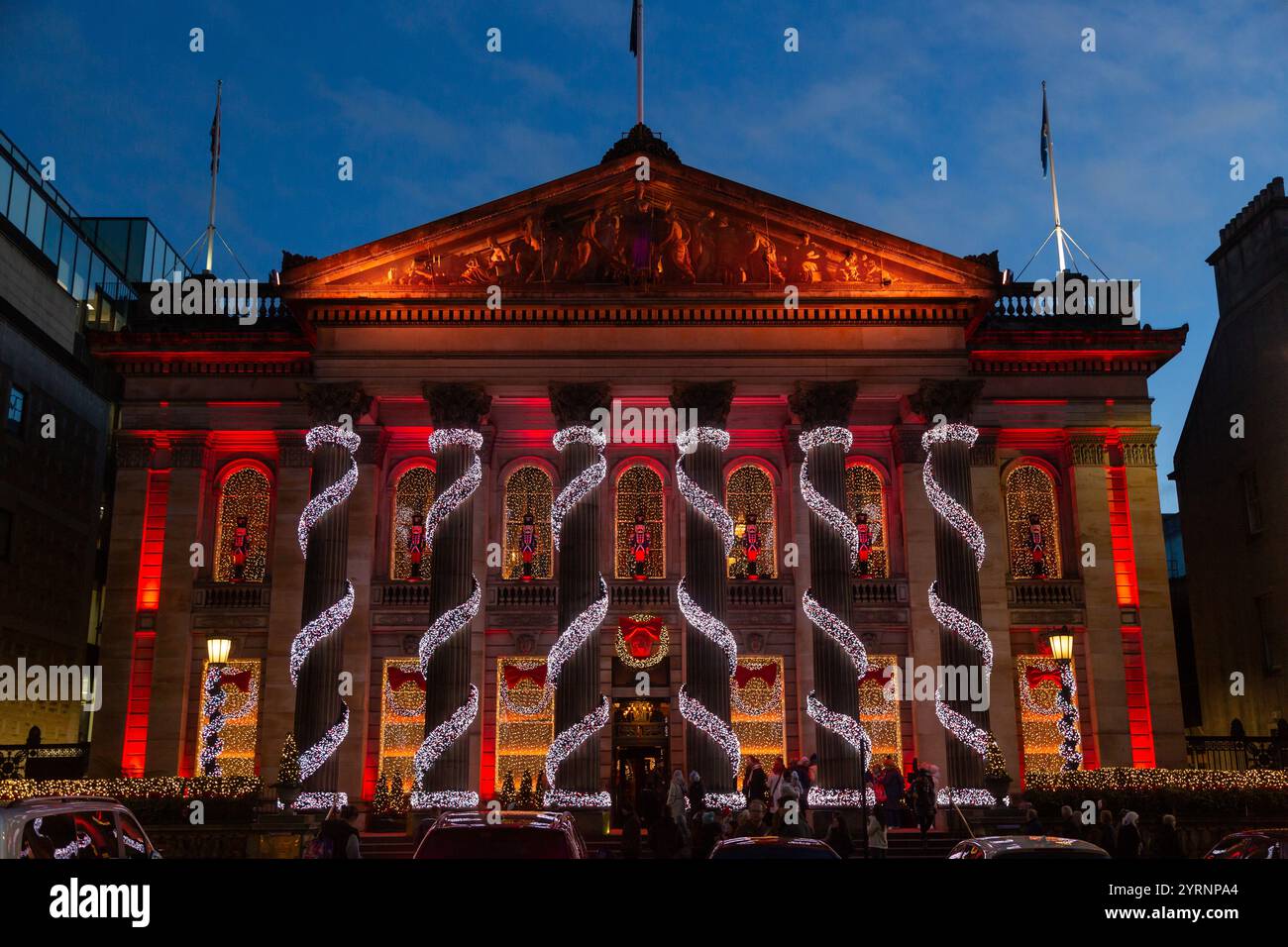 A view of the Christams decorations of restaurant The Dome on George ...