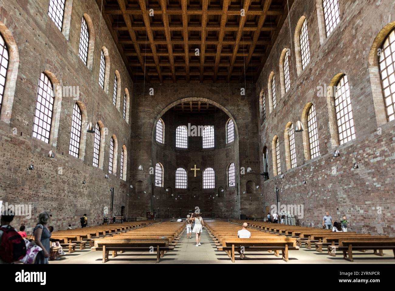 Interior view, Basilica of Constantine, UNESCO World Heritage Site ...