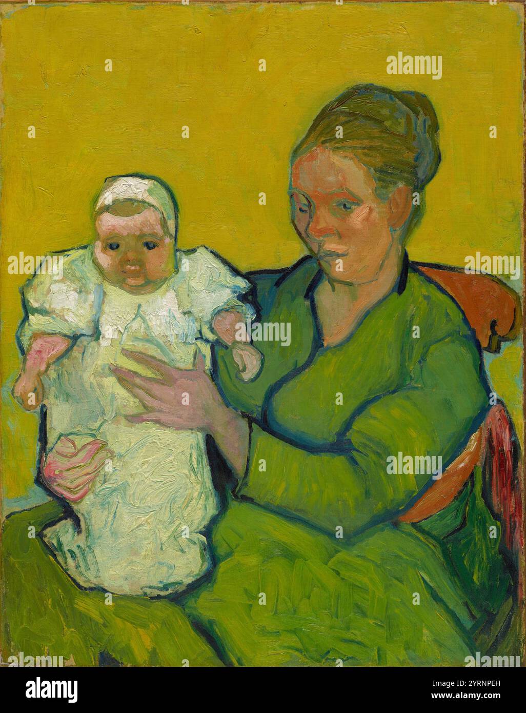 Portrait of Madame Augustine Roulin and Baby Marcelle. Vincent van Gogh ...