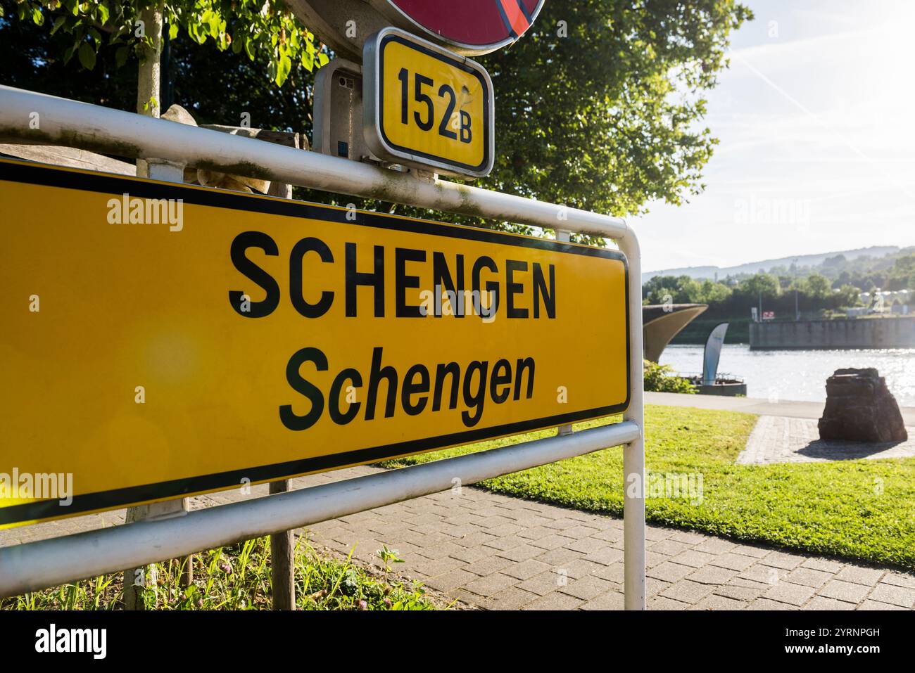Schengen luxembourg sign schengen hi-res stock photography and images ...