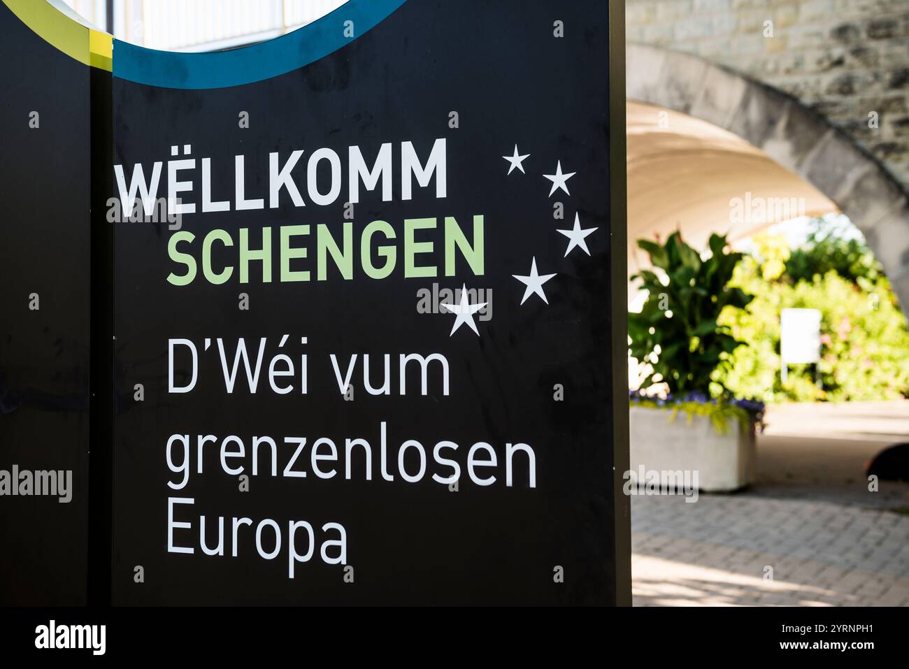 Schengen luxembourg sign schengen hi-res stock photography and images ...