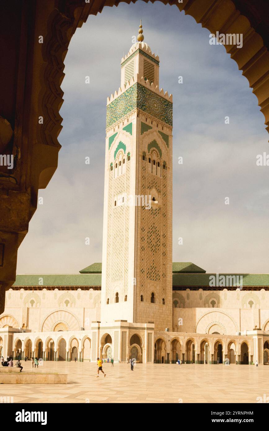 Hassan II Mosque in Morocco, Casablanca, one of the largest mosques in ...