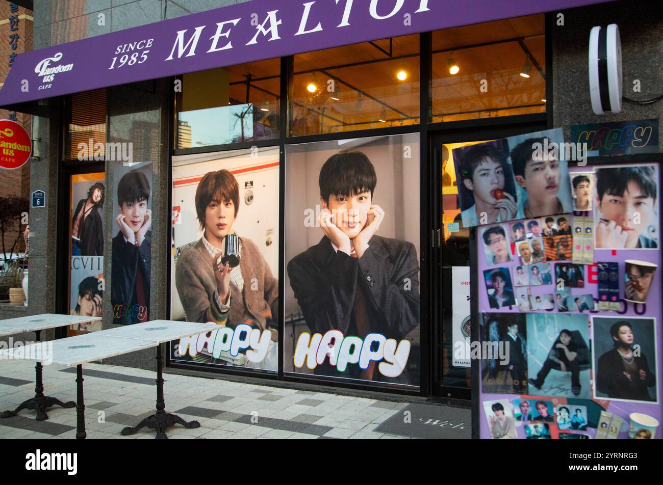 BTS Jin's birthday, Dec 4, 2024 : A cafe decorated to celebrate BTS ...