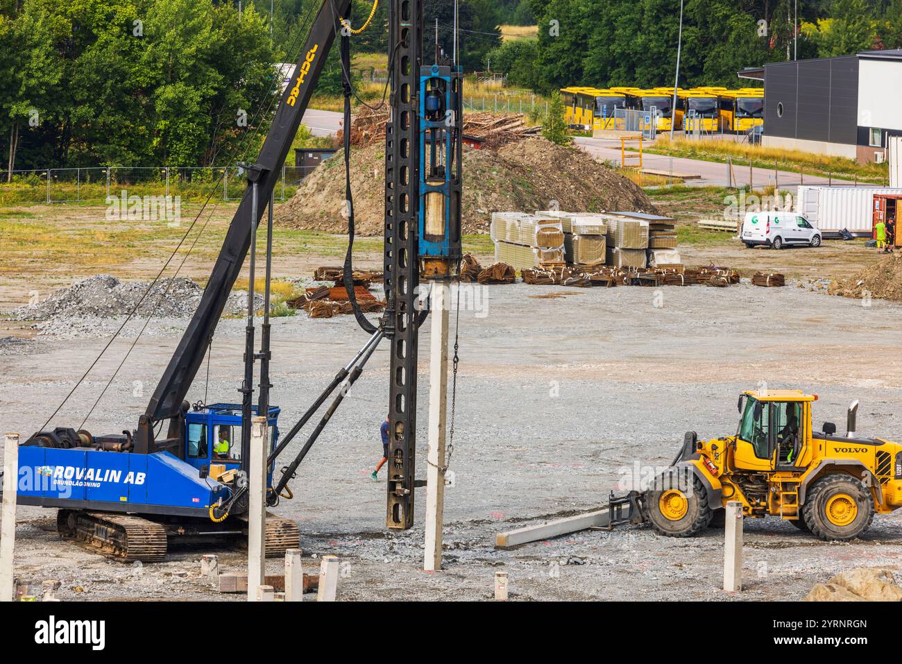 Pile driven building site hi-res stock photography and images - Alamy