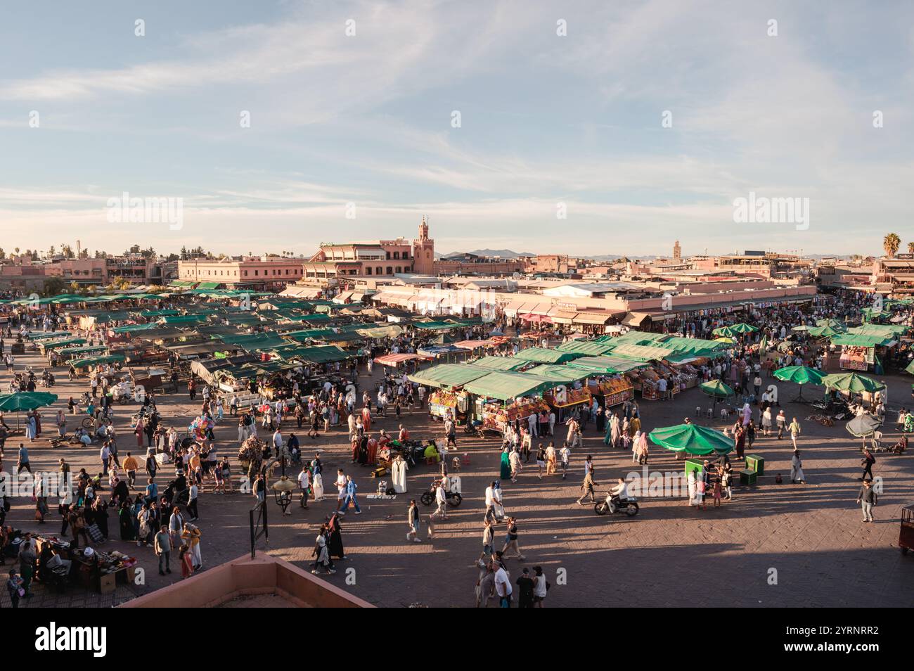 Jeema el-Fnaa in Marrakech in the old historic Medina in Morocco at ...