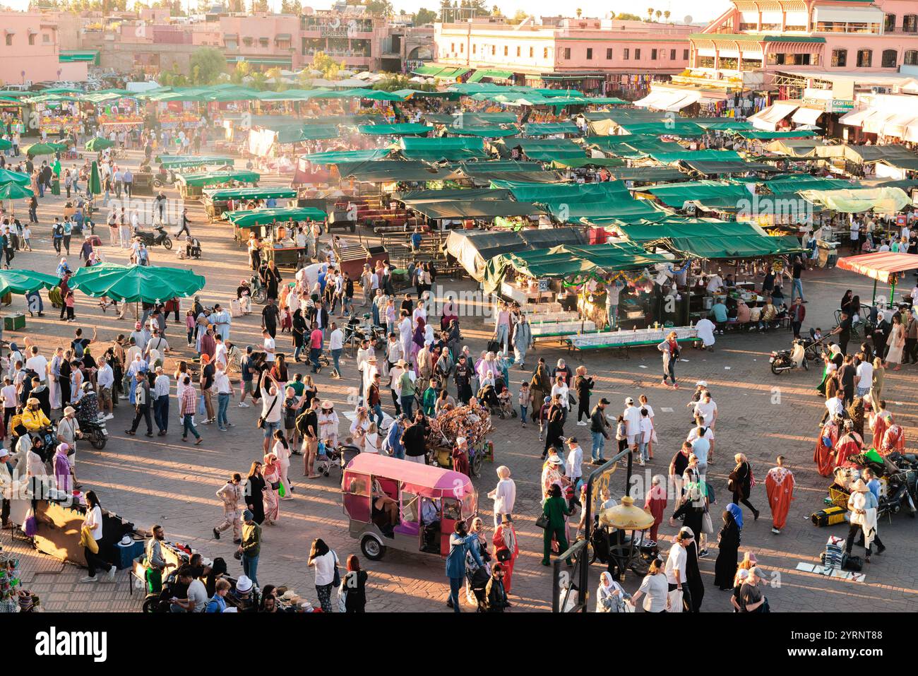 Jeema el-Fnaa in Marrakech in the old historic Medina in Morocco at ...
